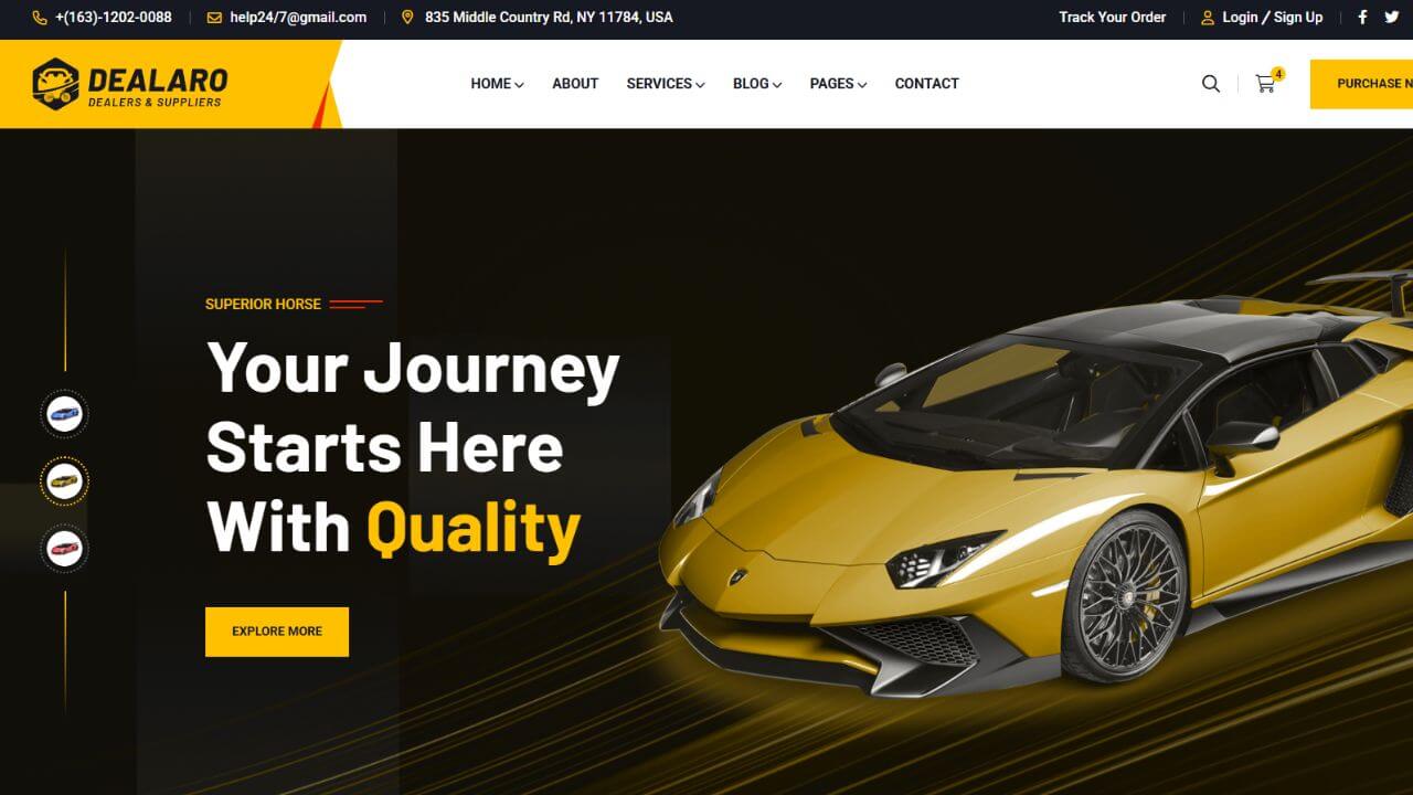 10 Best Car Dealer Website Templates 2025: Free/Paid Themes